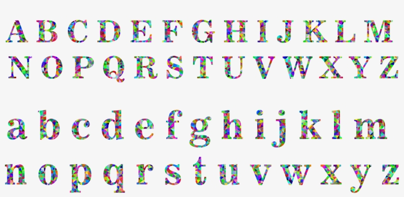This Free Icons Png Design Of Prismatic Low Poly Alphabet - Free ...