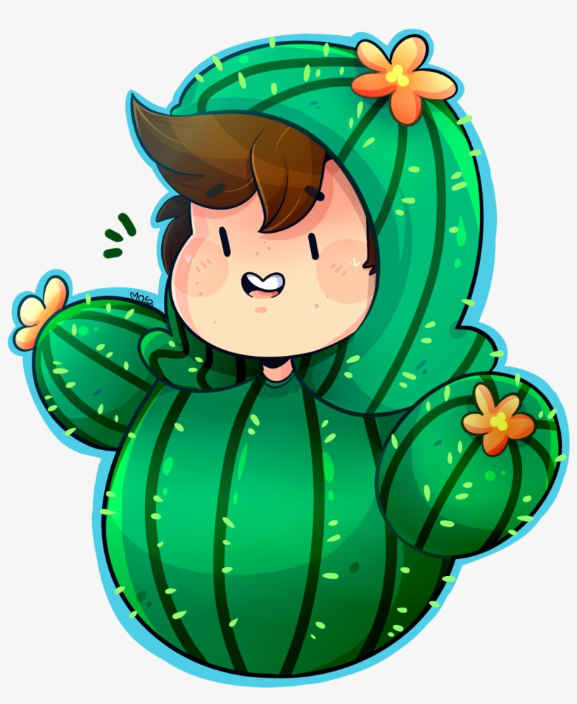 Crankgameplays As Cactus Boi Inspired By A Picture - Crankgameplays Drawings - Free Transparent ...