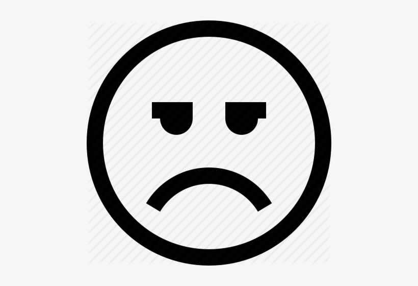 Frown Icon - Smiley Face Icon Png - Free Transparent PNG Download - PNGkey