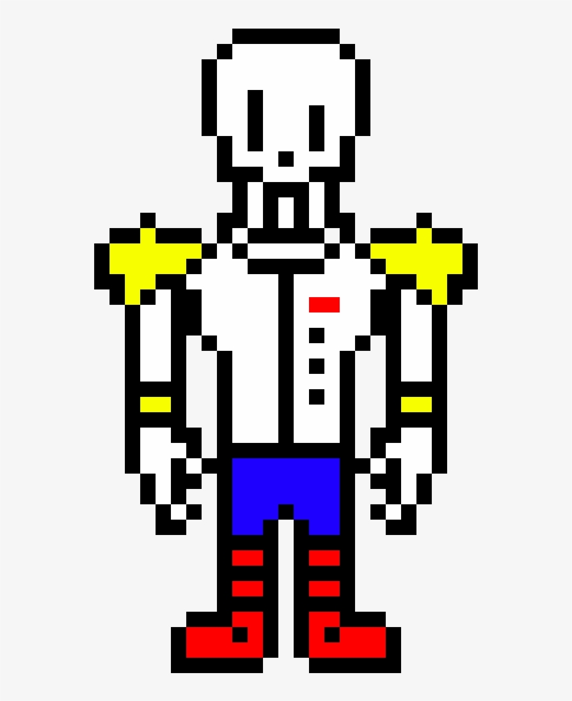 Undertale Royal Uniform Papyrus - Papyrus Pixel - Free Transparent PNG ...