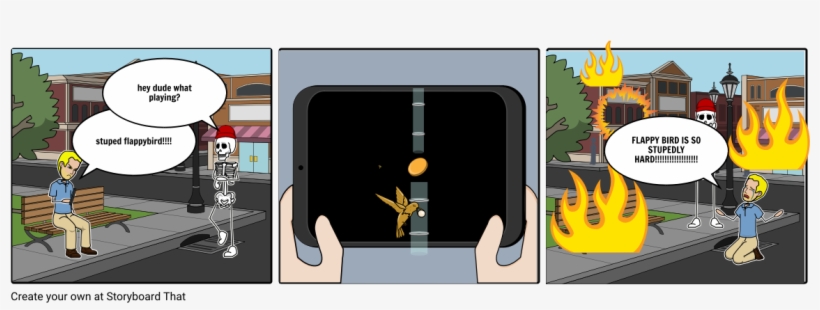 Sam Plays Flappybird - Cartoon - Free Transparent PNG Download - PNGkey