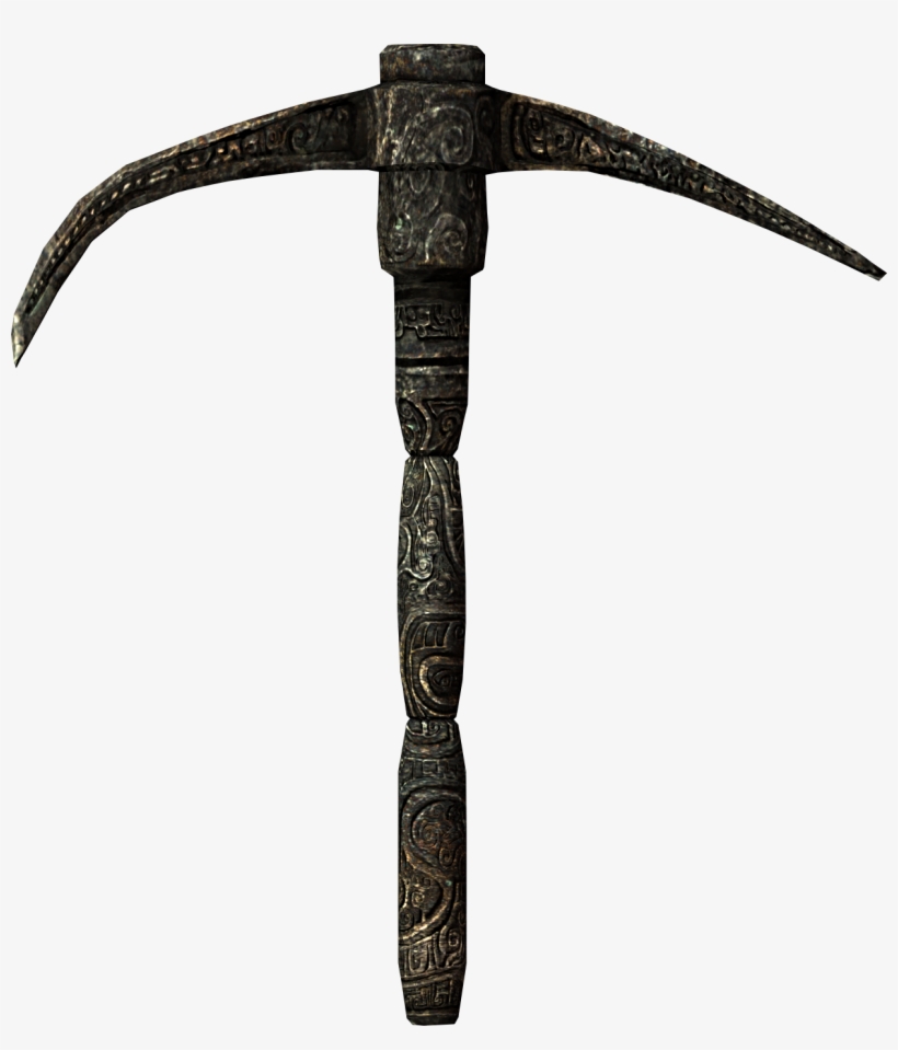 Ancient Nordic Pickaxe - Skyrim Pickaxe - Free Transparent PNG Download ...