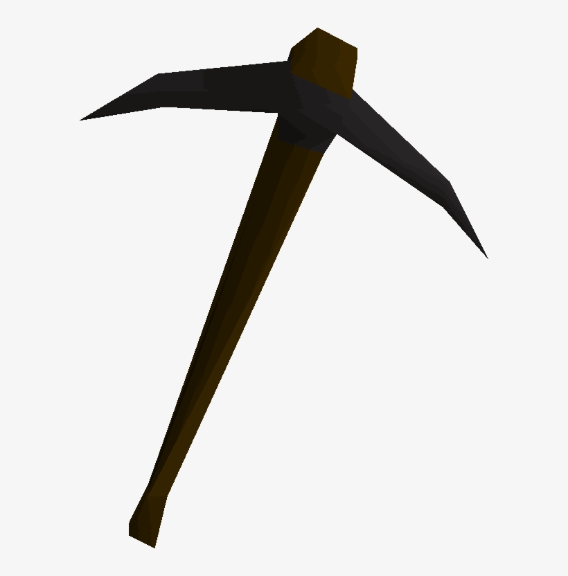 Black Pickaxe - Pickaxe Clipart Black And White - Free Transparent PNG ...