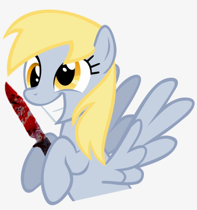 Bloody Knife, Derpy Hooves, Female, Knife, Mare, Pegasus, - Derpy ...