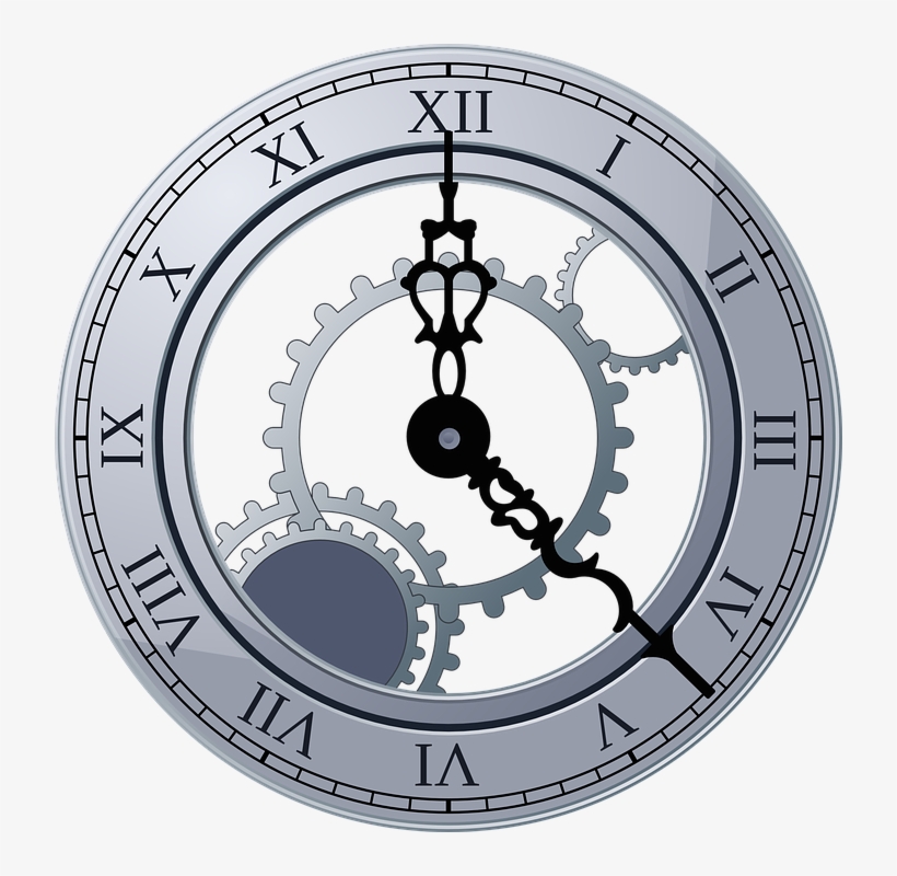 Death Clock Guessing Your Age Of Death - Clock With Gears Free Clip Art ...