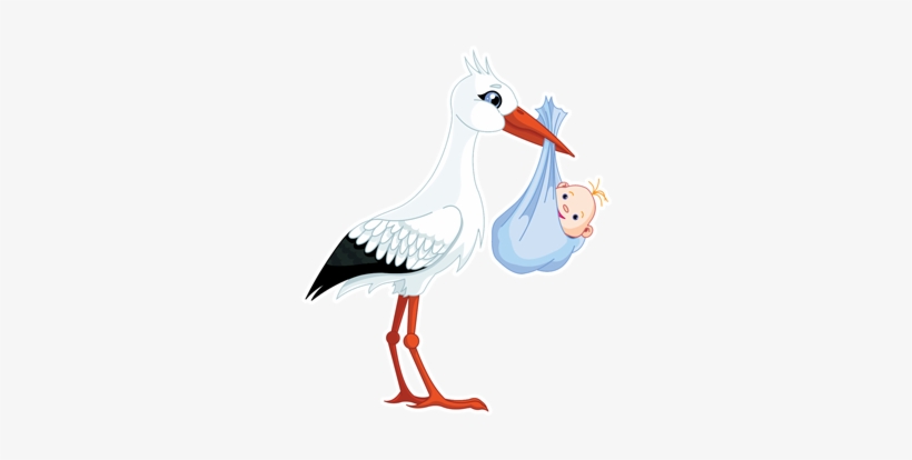 Stork Transparent Png Sticker - Stork Carrying Baby Boy - Free ...