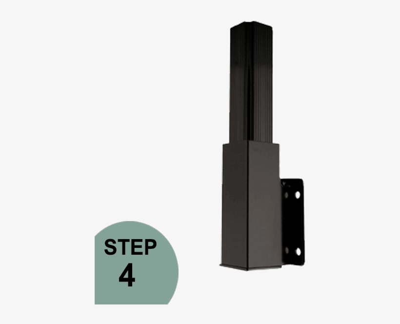 Regal Railing Side Mount Post Bracket - Fascia Mount Railing Bracket ...