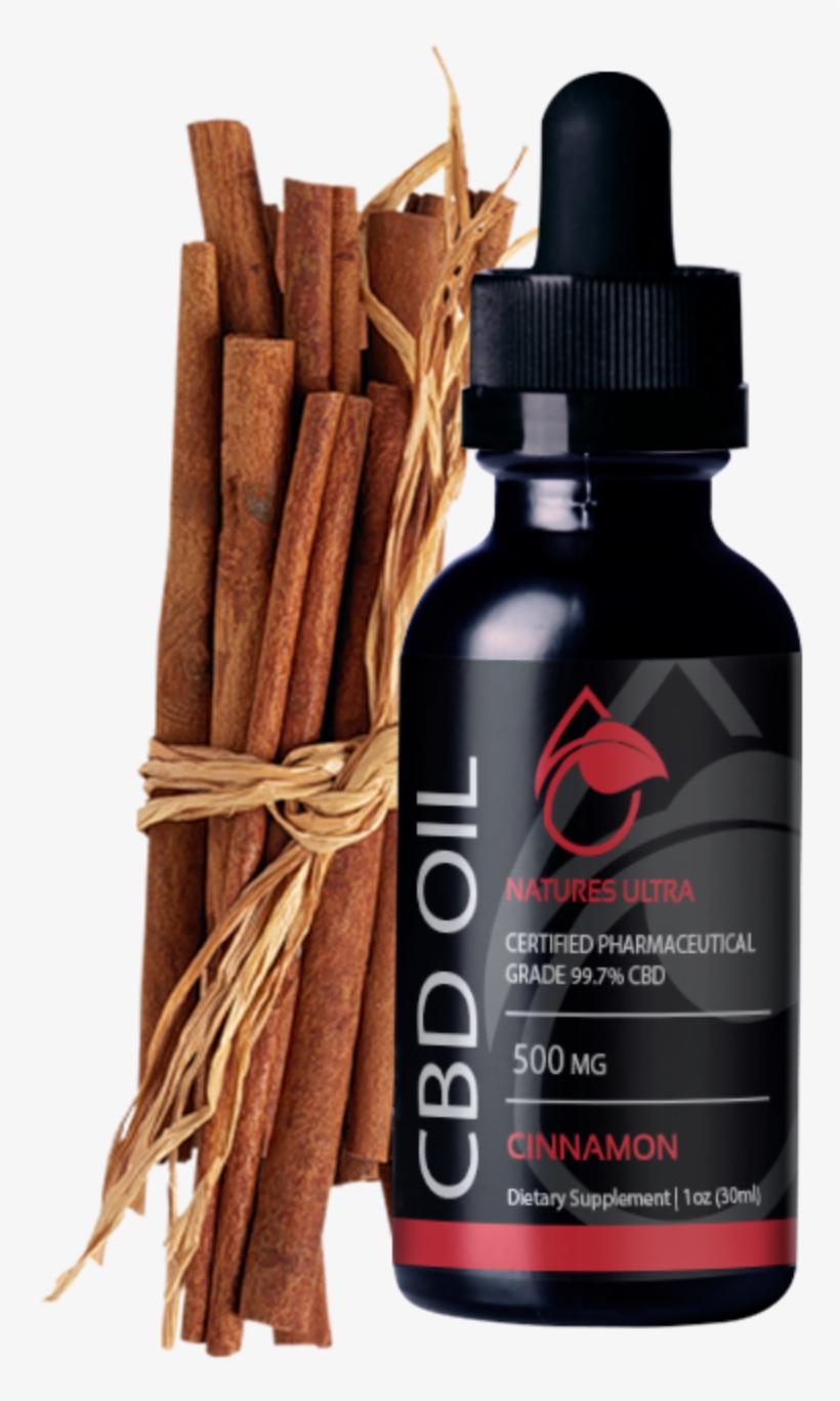 Cinnamon Cbd Oil By Nature's Ultra - Cinnamon - Free Transparent PNG ...