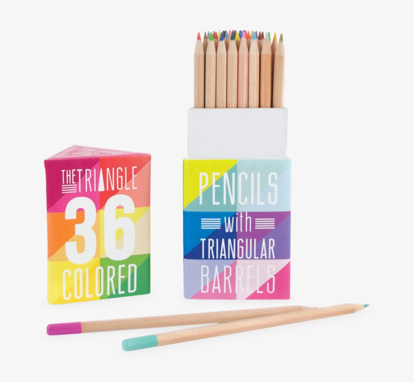 Triangle Colored Pencils - Free Transparent PNG Download - PNGkey