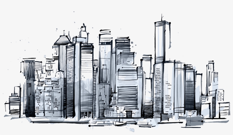Skyscraper Png Picture - New York Building Sketch - Free Transparent ...