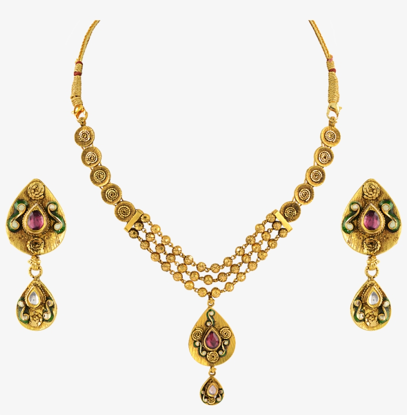 Orra Gold Necklace - Anchor Monogram With Bow - Free Transparent PNG ...