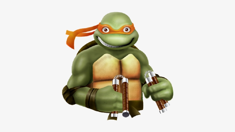 Ninja Turtles Clipart Michael Angelo - Michelangelo Ninja Turtle Png ...