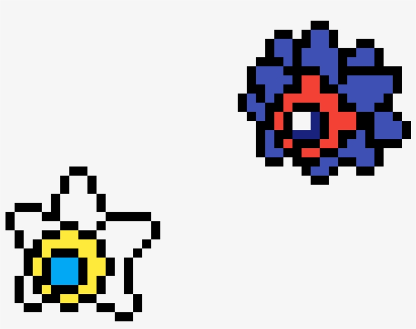 Shiny Staryu And Starmie - Pokemon Pixel Art Staryu - Free Transparent ...