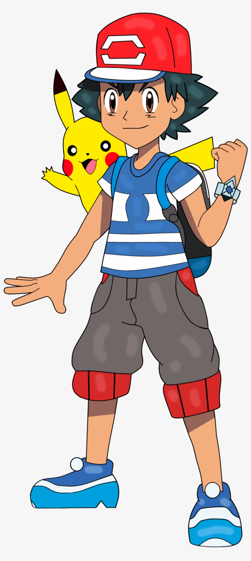 Ash Ketchum And Pikachu By - Ash Ketchum - Free Transparent PNG ...