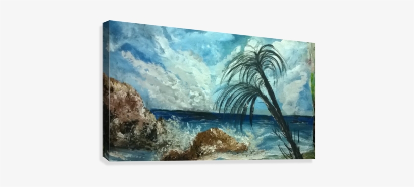 Version Island Canvas Print - Painting - Free Transparent PNG Download ...