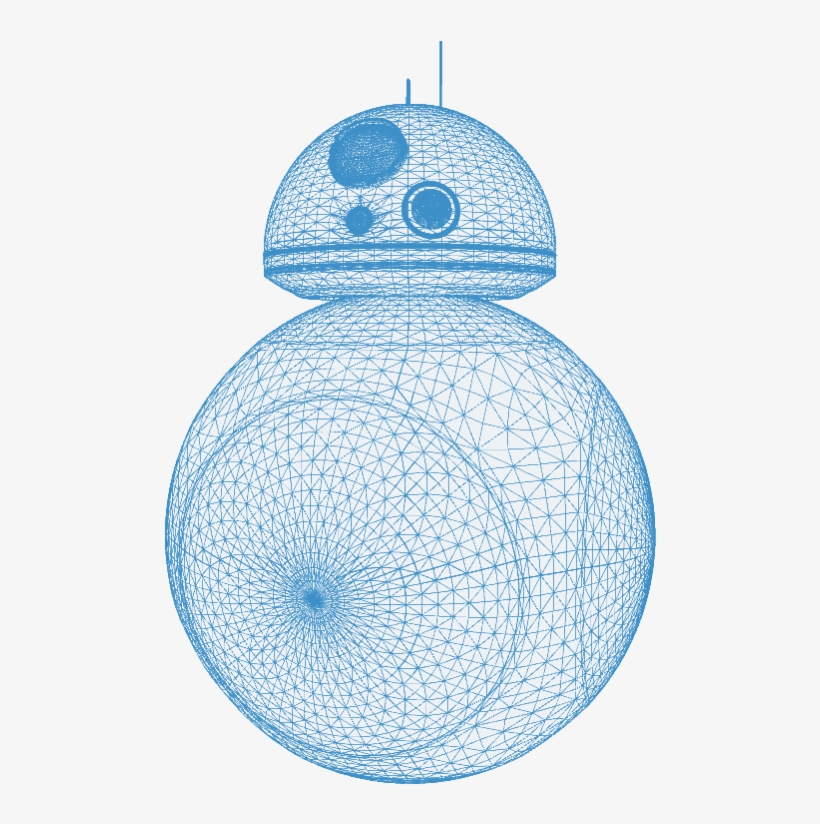 Bb8 Wireframe - Free Transparent PNG Download - PNGkey