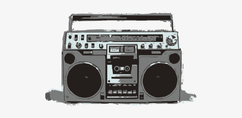 Old School Boombox Baby - Cartoon Old School Boombox - Free Transparent ...
