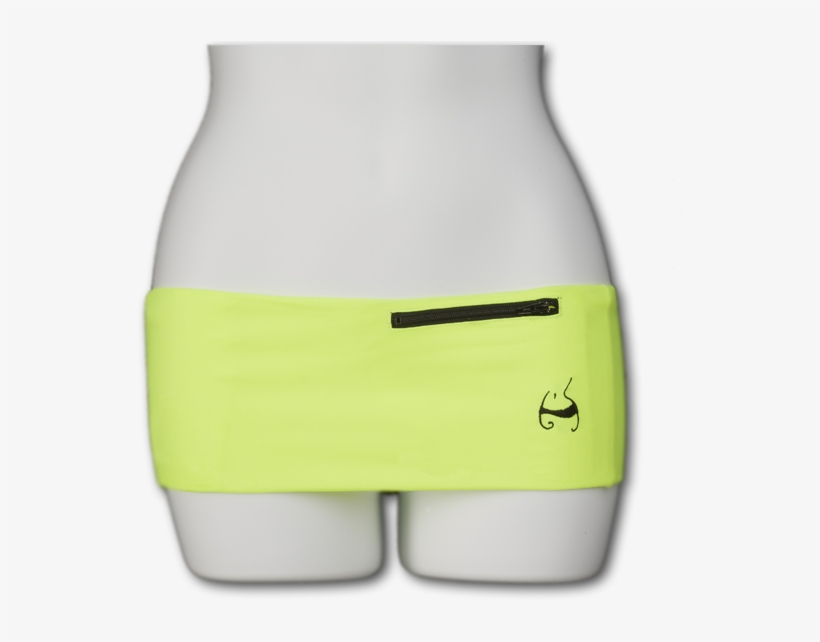Neon Yellow Fanny Pack - Zipper - Free Transparent PNG Download - PNGkey