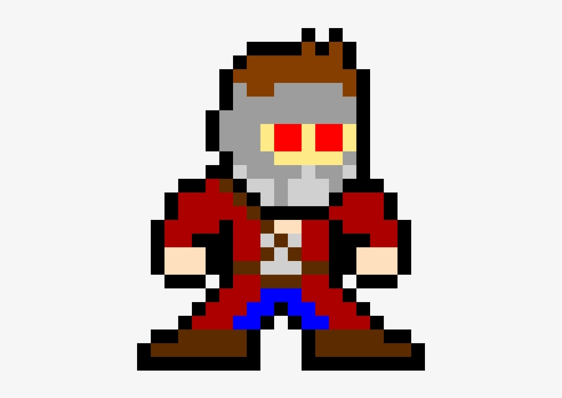 Star Lord - Pixel Art Spiderman Black - Free Transparent PNG Download ...