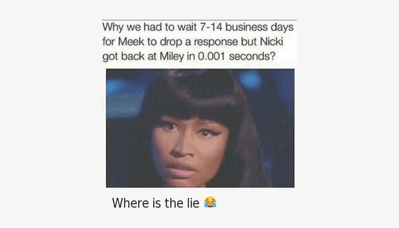 Meek Mill, Miley Cyrus, And Nicki Minaj - Memes About Nicki Minaj ...