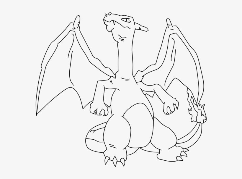 Charizard Lineart By Danilo - Drawing - Free Transparent PNG Download ...