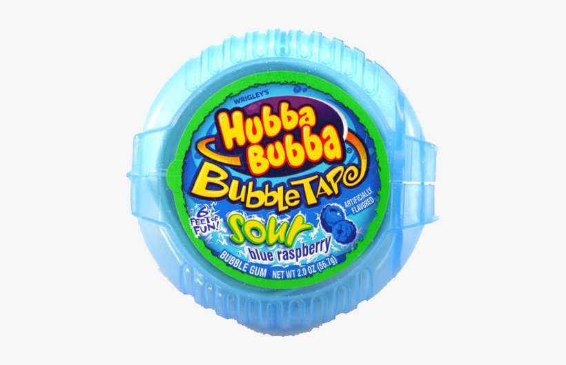 Hubba Bubba Sour Blue Raspberry Bubble Tape Bubble - Blue Raspberry ...