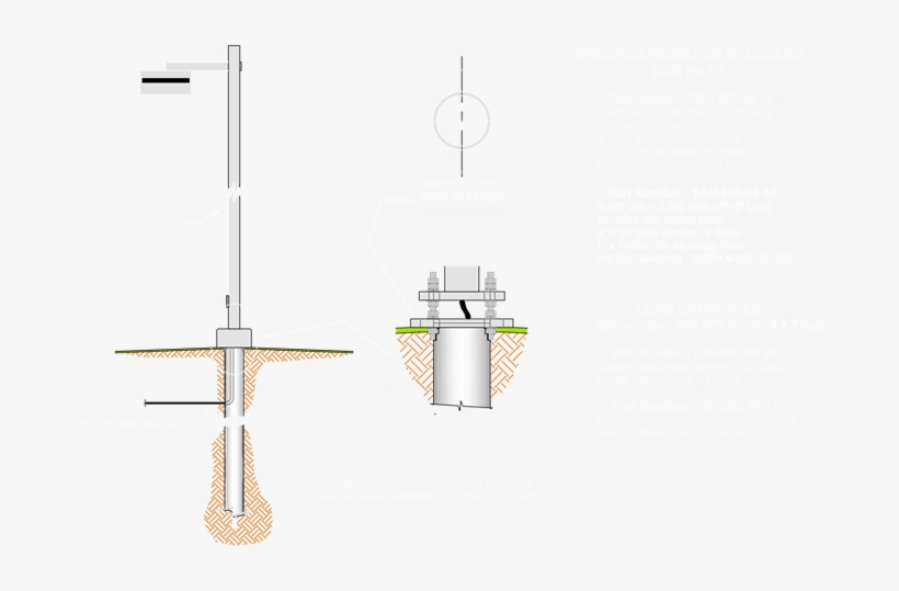 Helical Light Pole Foundations Helix Foundation - Installing A Light ...