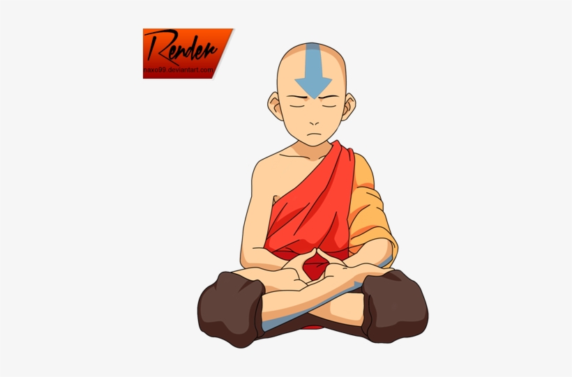 Aang Png Hd - Aang Meditating Png - Free Transparent PNG Download - PNGkey