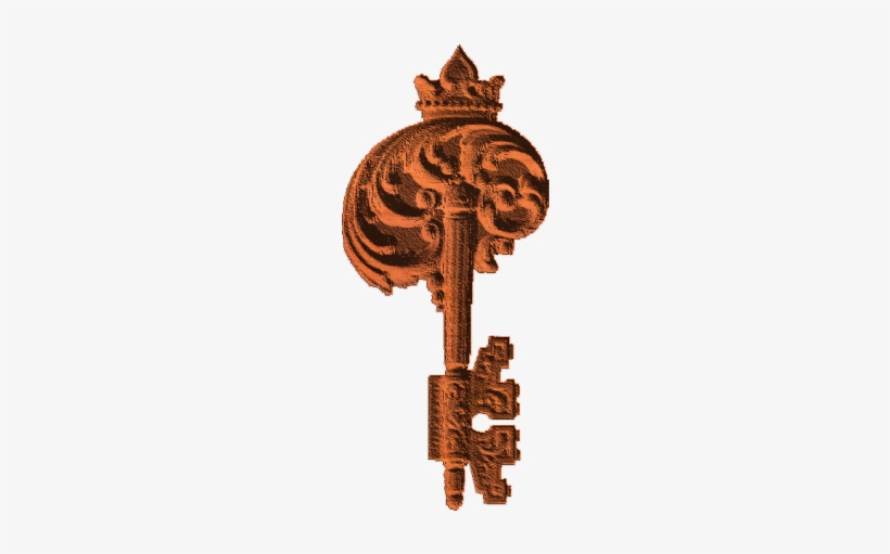 Fancy Skeleton Key - Illustration - Free Transparent PNG Download - PNGkey