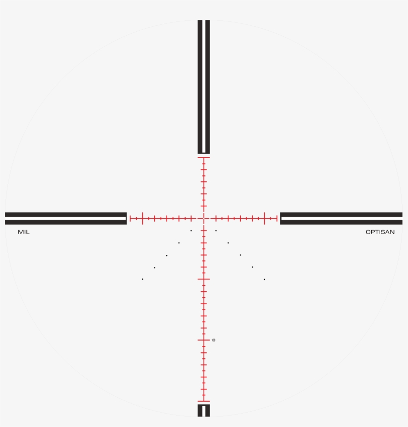 Optisan Optics Mh24 Illuminated Reticle - Diagram - Free Transparent ...
