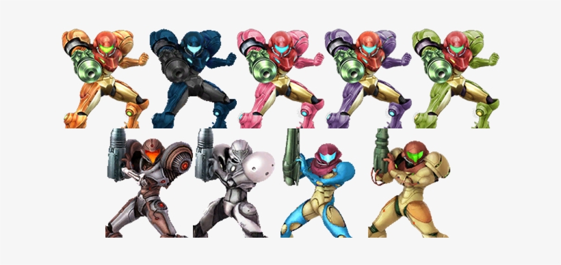 Alternate Costumesedit - Smash Ultimate Samus Colors - Free Transparent ...