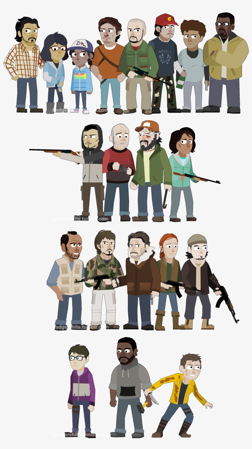 The Walking Dead Clipart Transparent - Twd Game Fan Art - Free ...