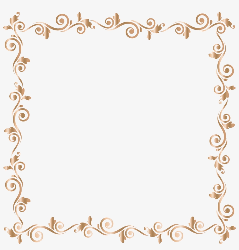 Gold Frame Border Png - Free Transparent PNG Download - PNGkey