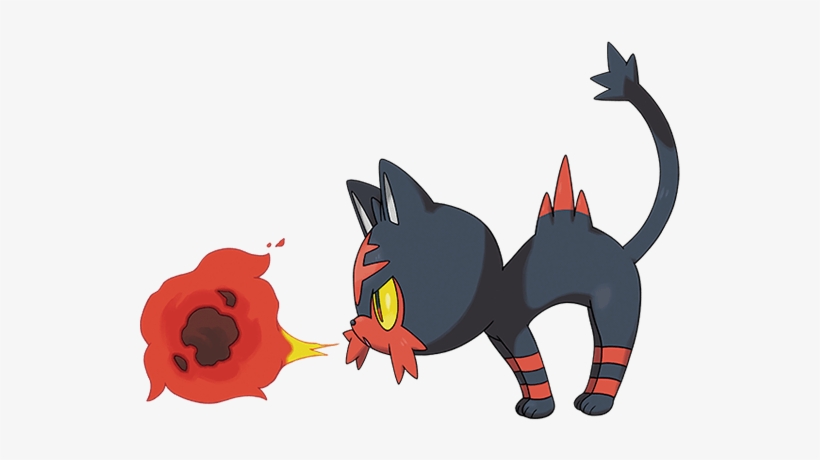 Litten - Pokemon Litten Attacking - Free Transparent PNG Download - PNGkey