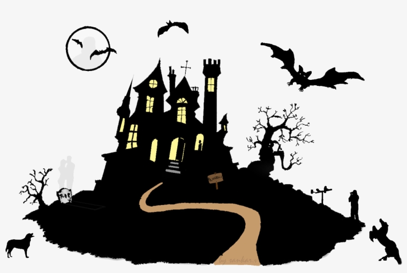 Haunted House Frame Png - Free Transparent PNG Download - PNGkey