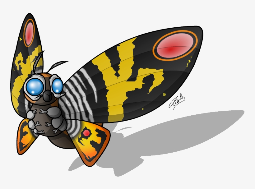 Picture - Mothra Artwork - Free Transparent PNG Download - PNGkey