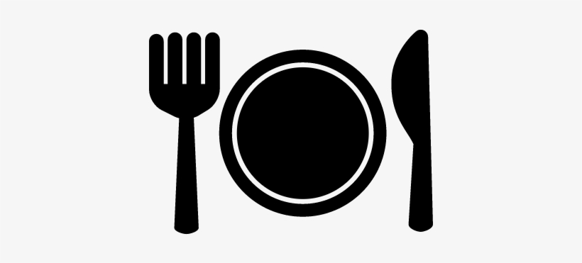 Plate Fork And Knife Vector - Icon Mittagspause - Free Transparent PNG ...