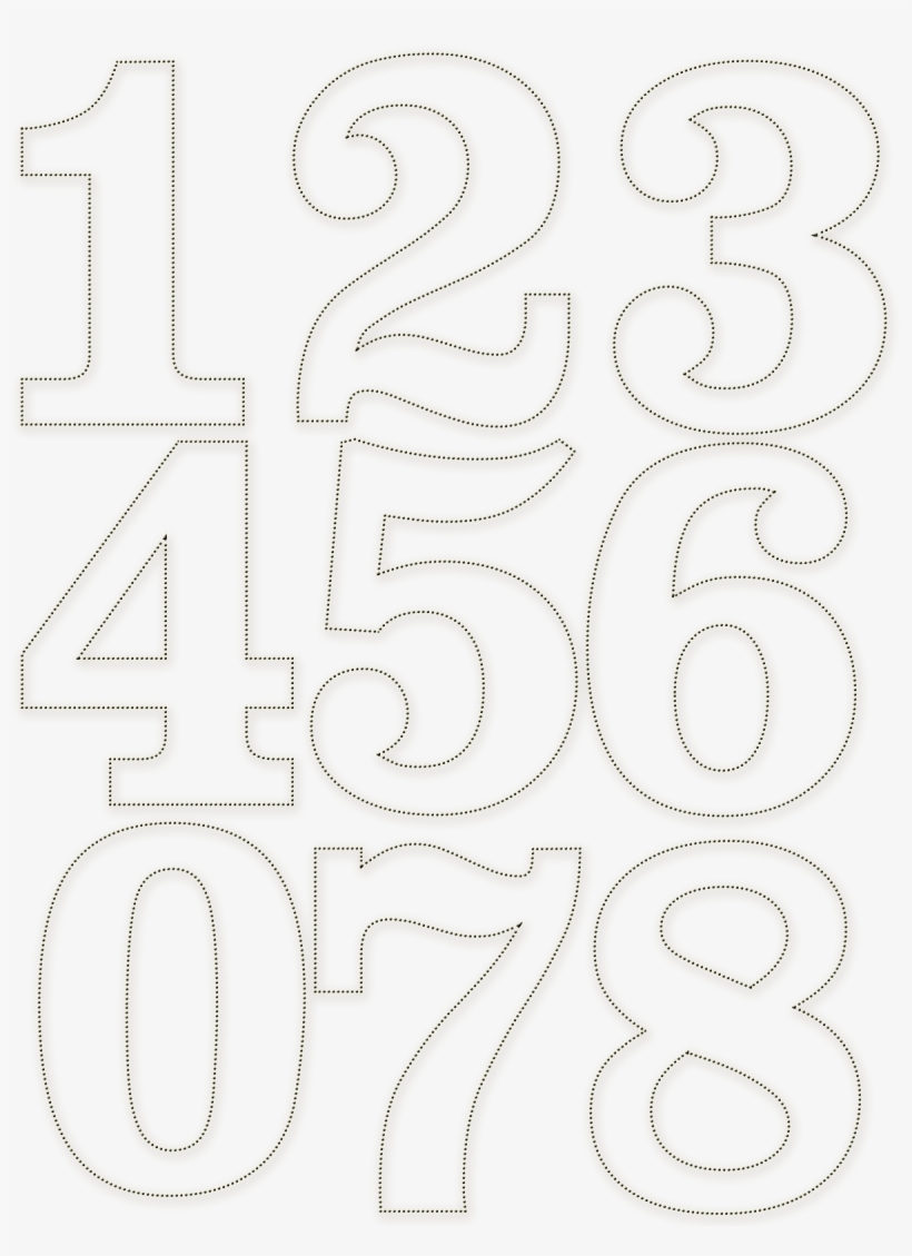 Dotted Numbers Download - Line Art - Free Transparent PNG Download - PNGkey