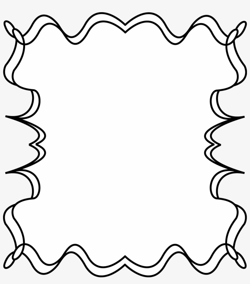Full Page Squiggly Zig Zag Border Frame - Zigzag Frame - Free ...