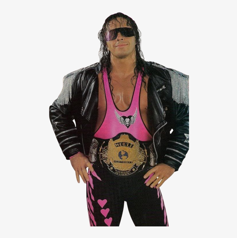 (3/20/94 - Bret Hart Pink And Black - Free Transparent PNG Download ...