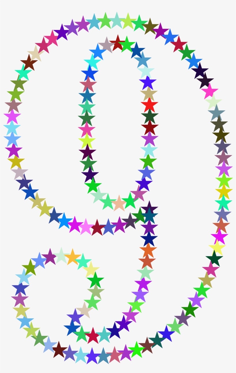 Big Image - Rainbow Star Number Nine Mugs - Free Transparent PNG ...