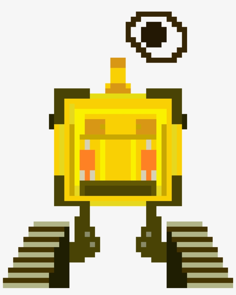 Wall E - Pixel Art - Free Transparent PNG Download - PNGkey