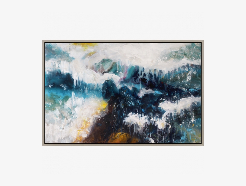 Whitecaps Wall Décor W/frame - Moe's Home Collection Whitecaps Framed ...