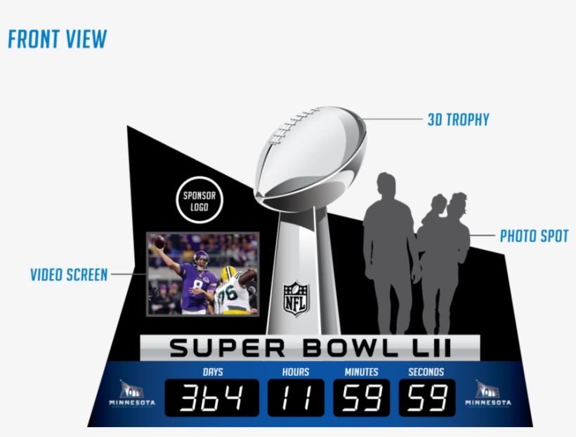 Super Bowl Countdown Clock Option 2a - Free Transparent PNG Download ...
