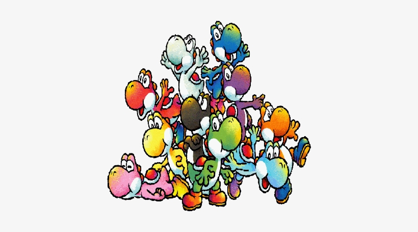 Yoshi's Island All Yoshis - Free Transparent PNG Download - PNGkey