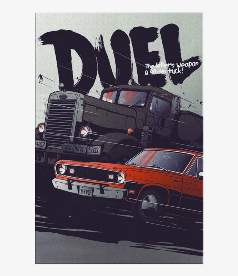 Duel Canvas Wrap - Duel Movie Poster - Free Transparent PNG Download ...