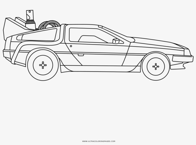 Back To The Future Delorean Book Coloring Pages