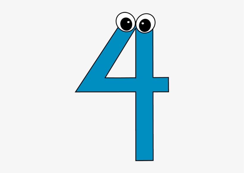 Image - Number Four Cartoon - Free Transparent PNG Download - PNGkey
