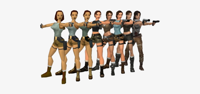 The Evolution Of Lara Croft - Lara Croft Video Game - Free Transparent ...