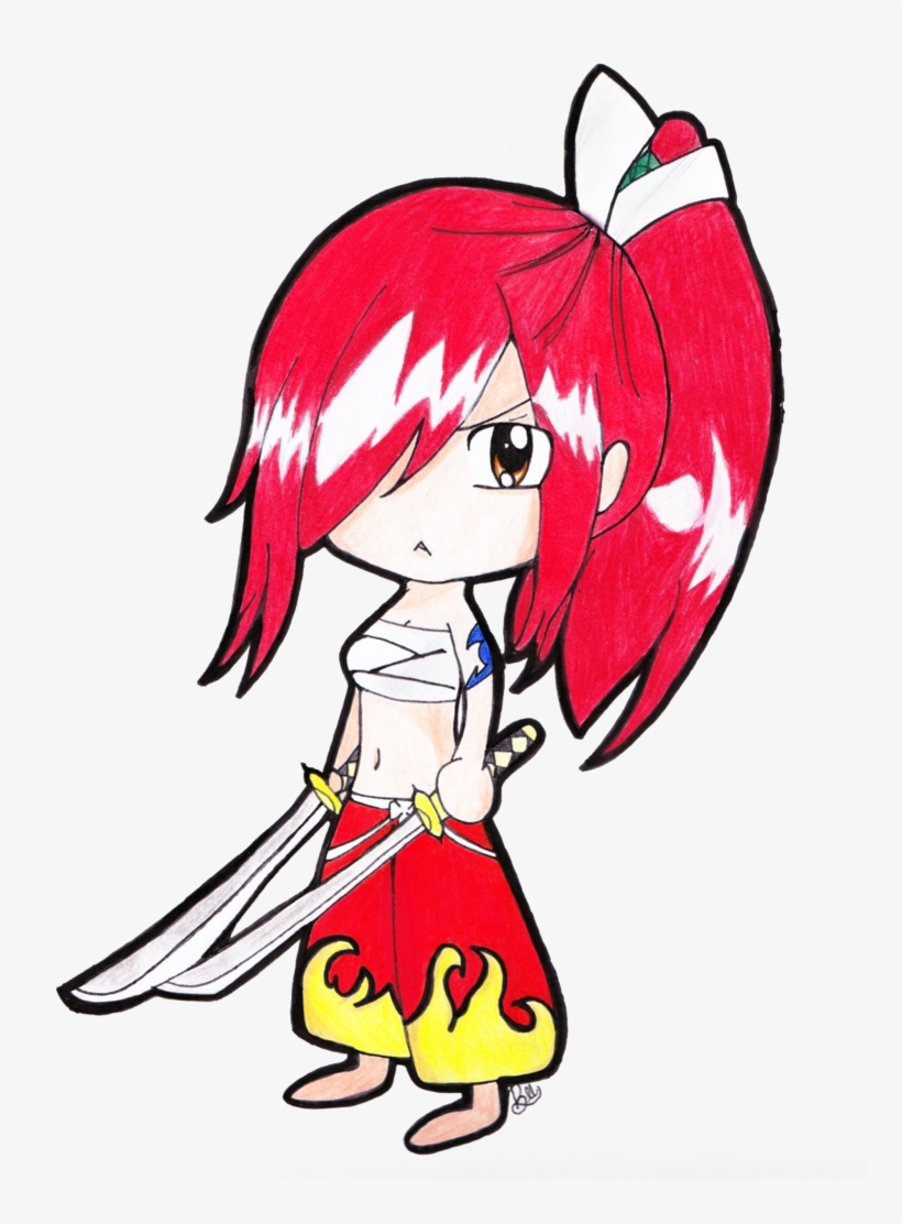 Erza Chibi Drawing